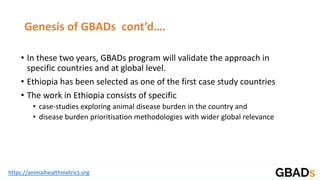 Global Burden of Animal Diseases: Ethiopia case study | PPT