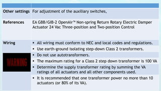 Siemens GBB/GIB Rotary Actuator Installation Instructions | PPTX