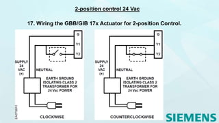 Siemens GBB/GIB Rotary Actuator Installation Instructions | PPTX