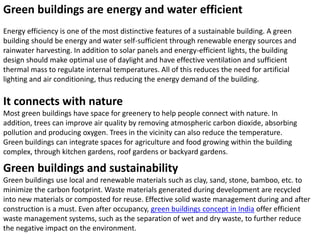What is green building concept in India | PPT