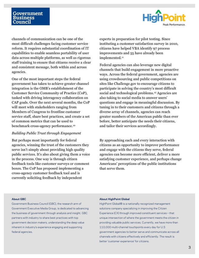 Three Strategies to Improve the Citizen Experience | PDF