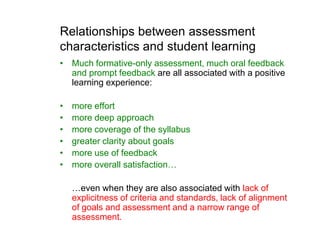 Improving student learning through assessment and feedback in the new ...