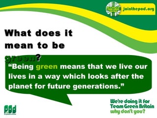 Eco Warriors - Green Britain Day | PPT