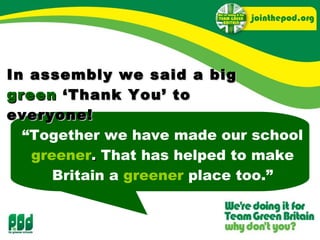 Eco Warriors - Green Britain Day | PPT