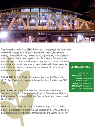 Green Business Expo Partner Package and Event Details | PPTX