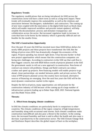 Business proposal for Construction industry of UAE | DOCX