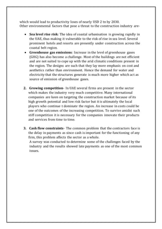 Business proposal for Construction industry of UAE | DOCX