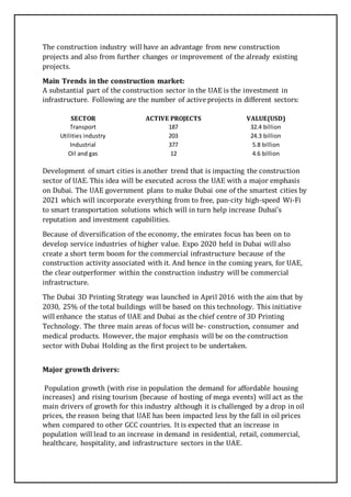 Business proposal for Construction industry of UAE | DOCX