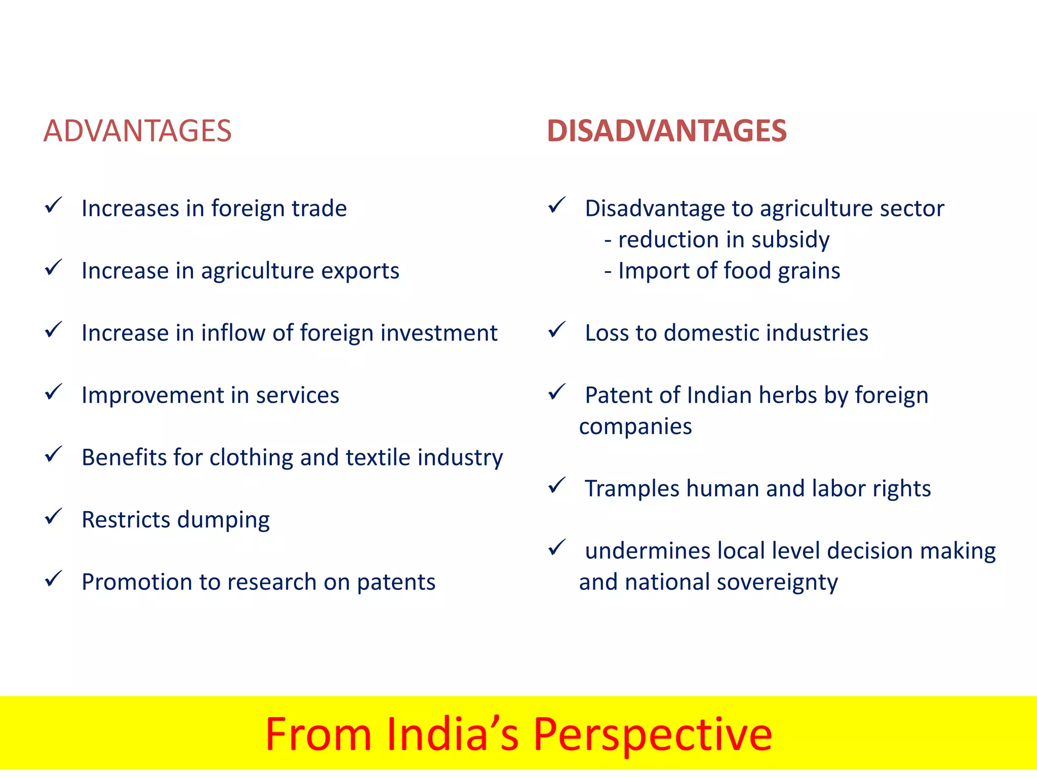 World Trade Organization- Brief Overview | PPTX