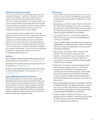 Rebooting The Electronics Industry After The Economic Crisis | PDF