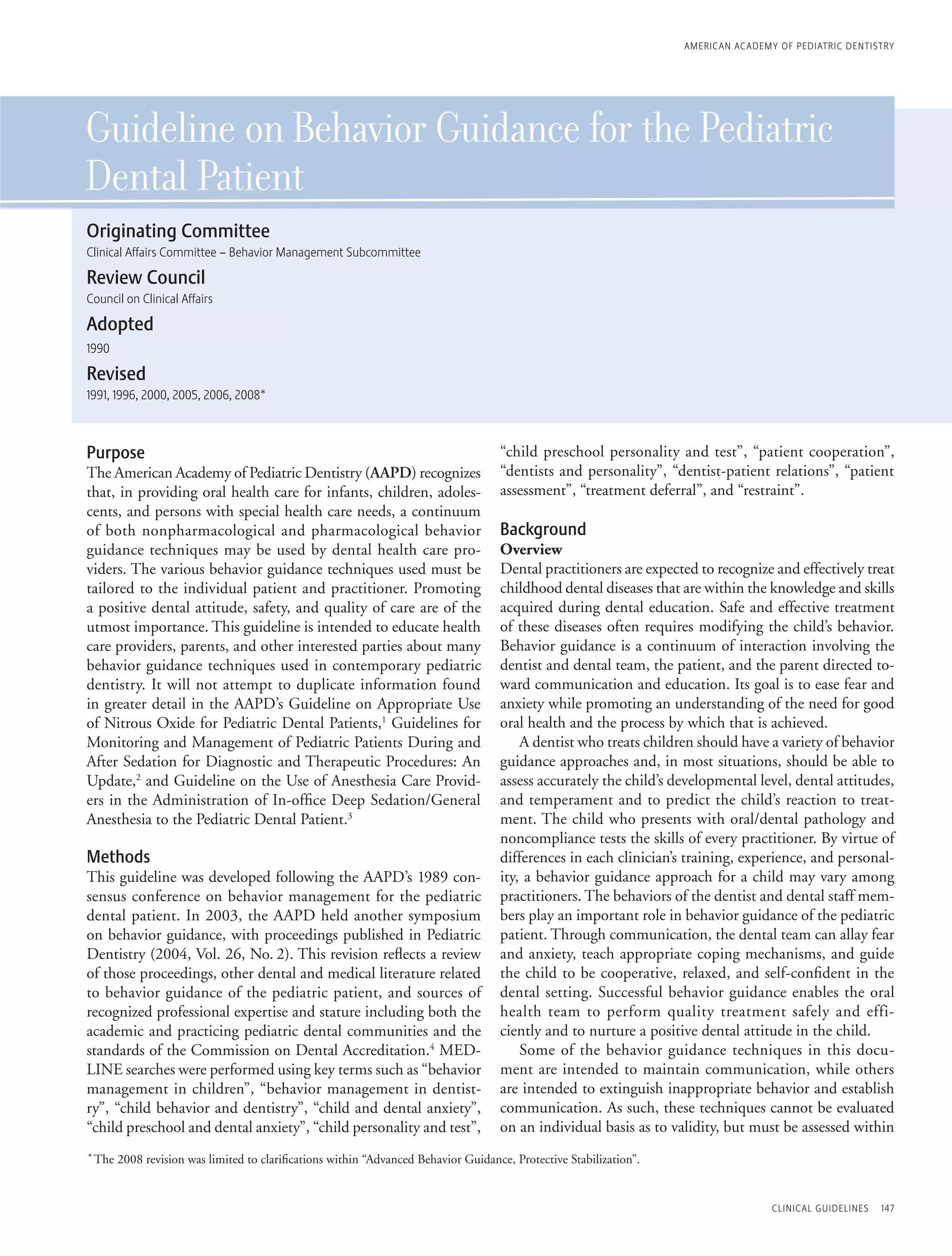 Behaviour management guidelines | PDF