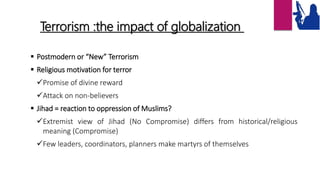 Globalisation and terrorism | PPTX
