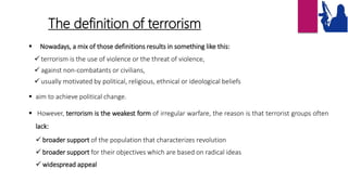 Globalisation and terrorism | PPTX