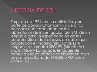 introduccion a sql | PPT