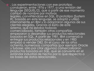 introduccion a sql | PPT