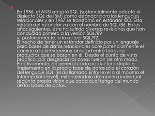 introduccion a sql | PPT
