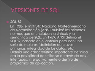 introduccion a sql | PPT