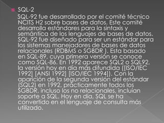 introduccion a sql | PPT