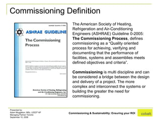 Gbf08 muggleton commissioning | PPT