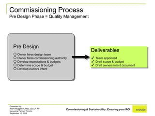 Gbf08 muggleton commissioning | PPT