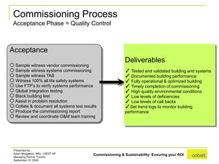 Gbf08 muggleton commissioning | PPT