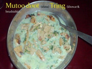 Gilgit Baltistan Cultural Food | PPT