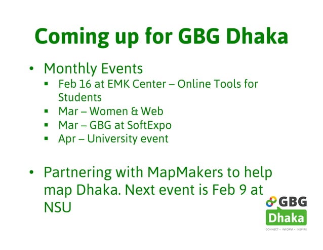 GBG Dhaka - "Building Brands with Digital" | PDF