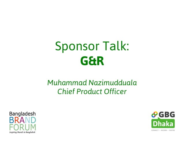 GBG Dhaka - "Building Brands with Digital" | PDF