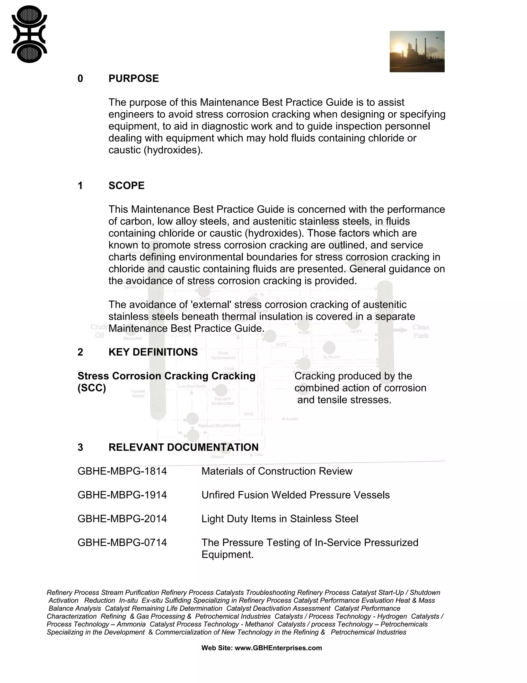 Avoiding Stress Corrosion Cracking of Carbon Low Alloy and Austenitic ...