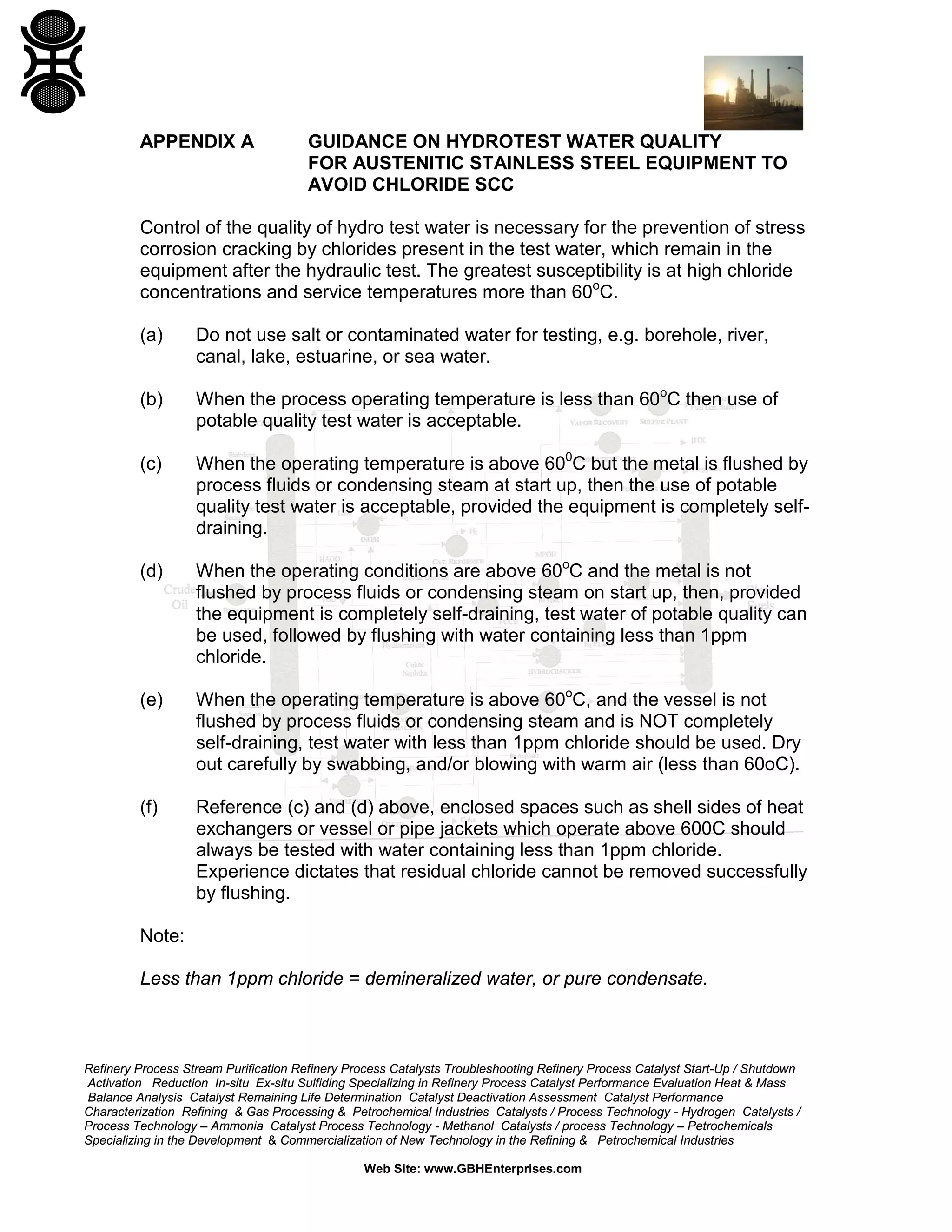 Avoiding Stress Corrosion Cracking of Carbon Low Alloy and Austenitic ...