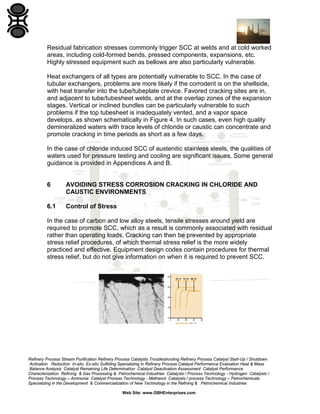 Avoiding Stress Corrosion Cracking of Carbon Low Alloy and Austenitic ...