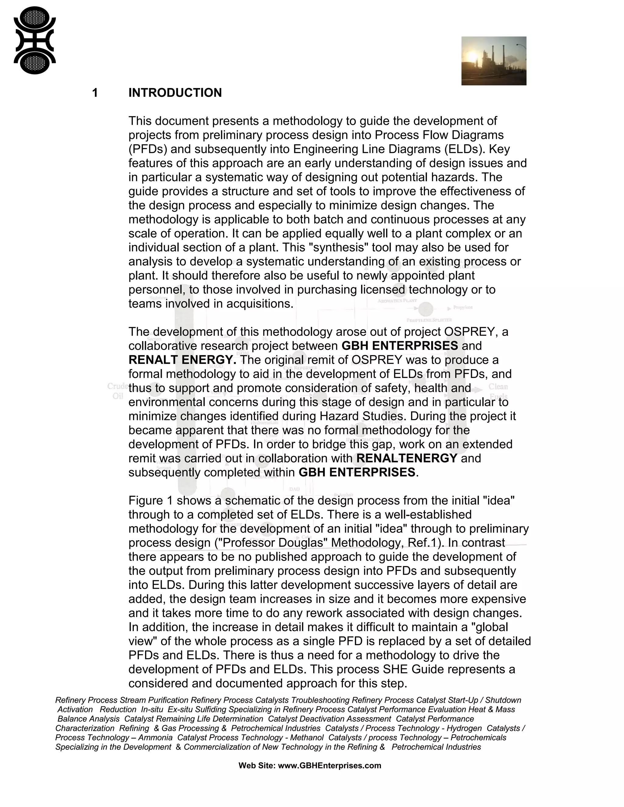 PRACTICAL GUIDE TO DEVELOPING PROCESS FLOW DIAGRAMS AND PRELIMINARY ...
