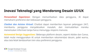 STUDY JAM 2 - UI/UX Fundamentals Driving Tech Evolution Through Design ...