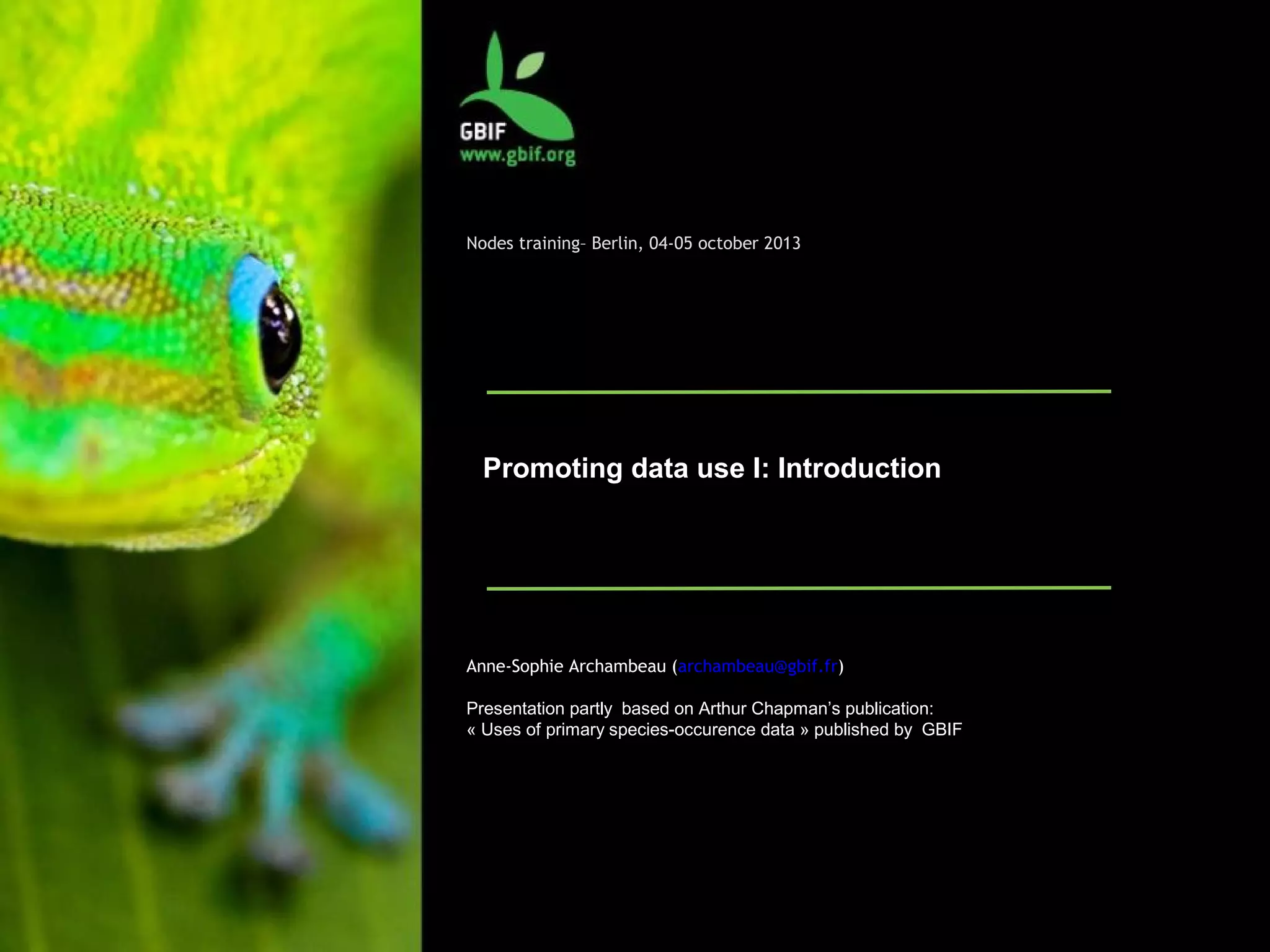 Module 4A - Promoting data use I: Introduction | PPT