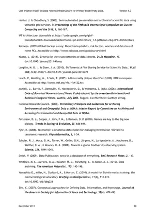 GBIF (Global Biodiversity Information Facility) Position Paper: Data Hosting Infrastructure for ...