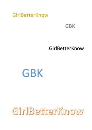 Gbk | DOCX