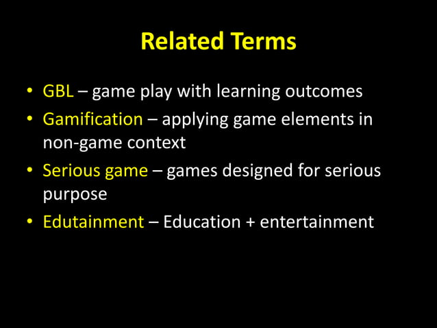 Digital Game Based Learning | PPT