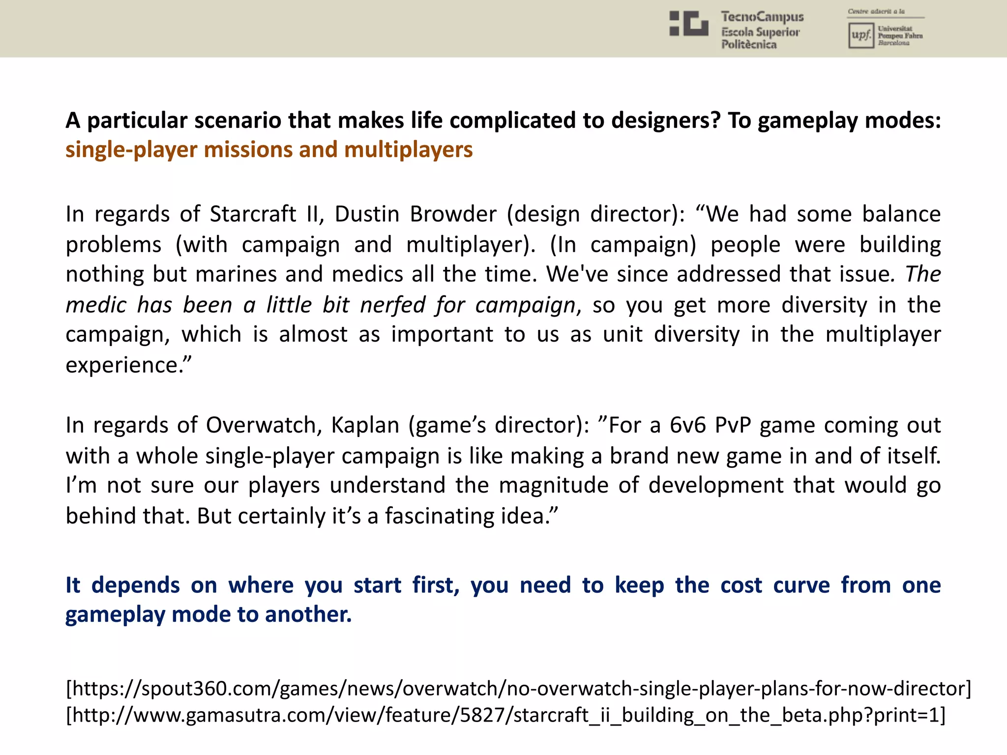 Game Balance 3: Interesting Strategies | PPT
