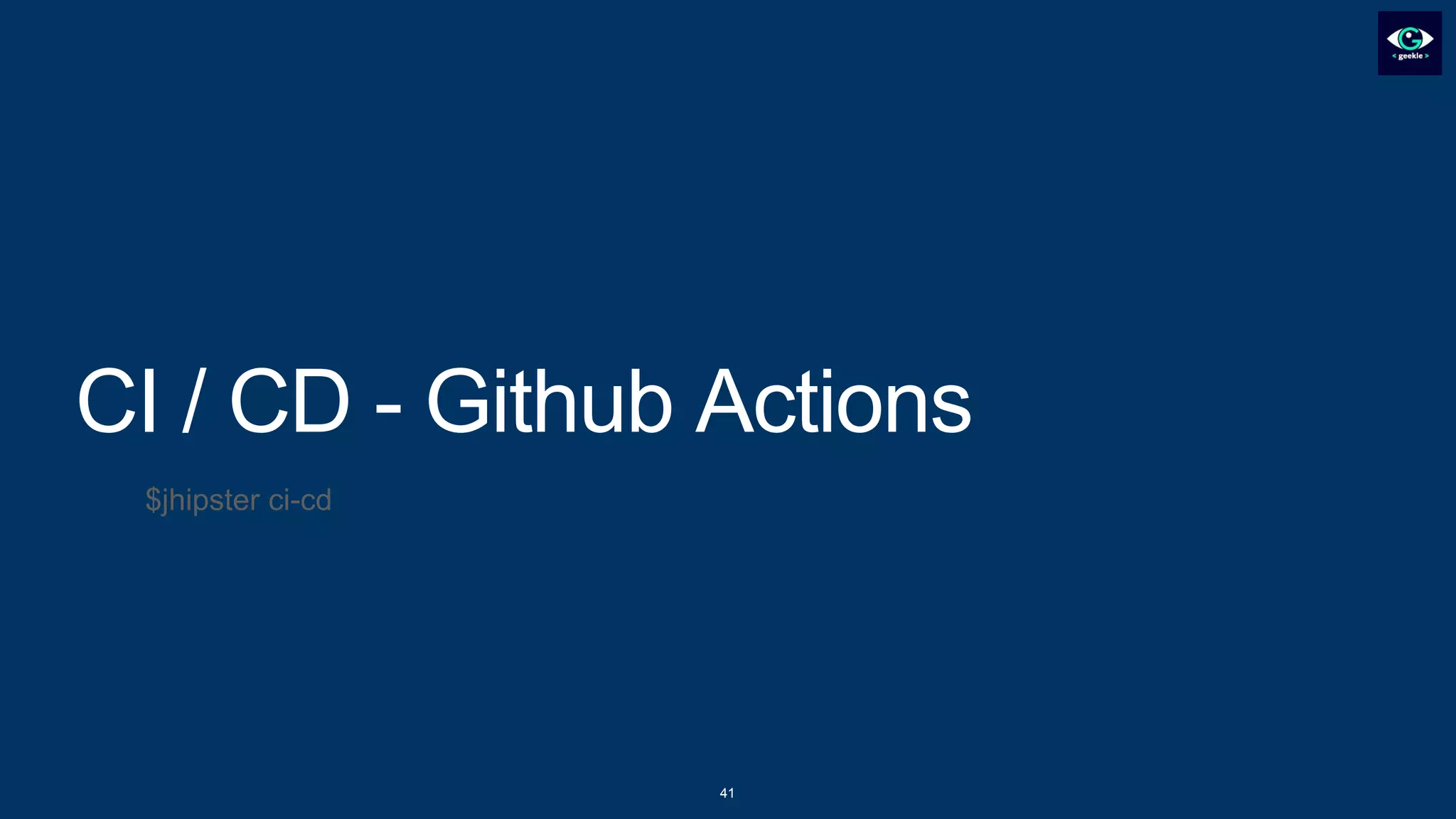 JHipster presentation by Gaetan Bloch | PPT