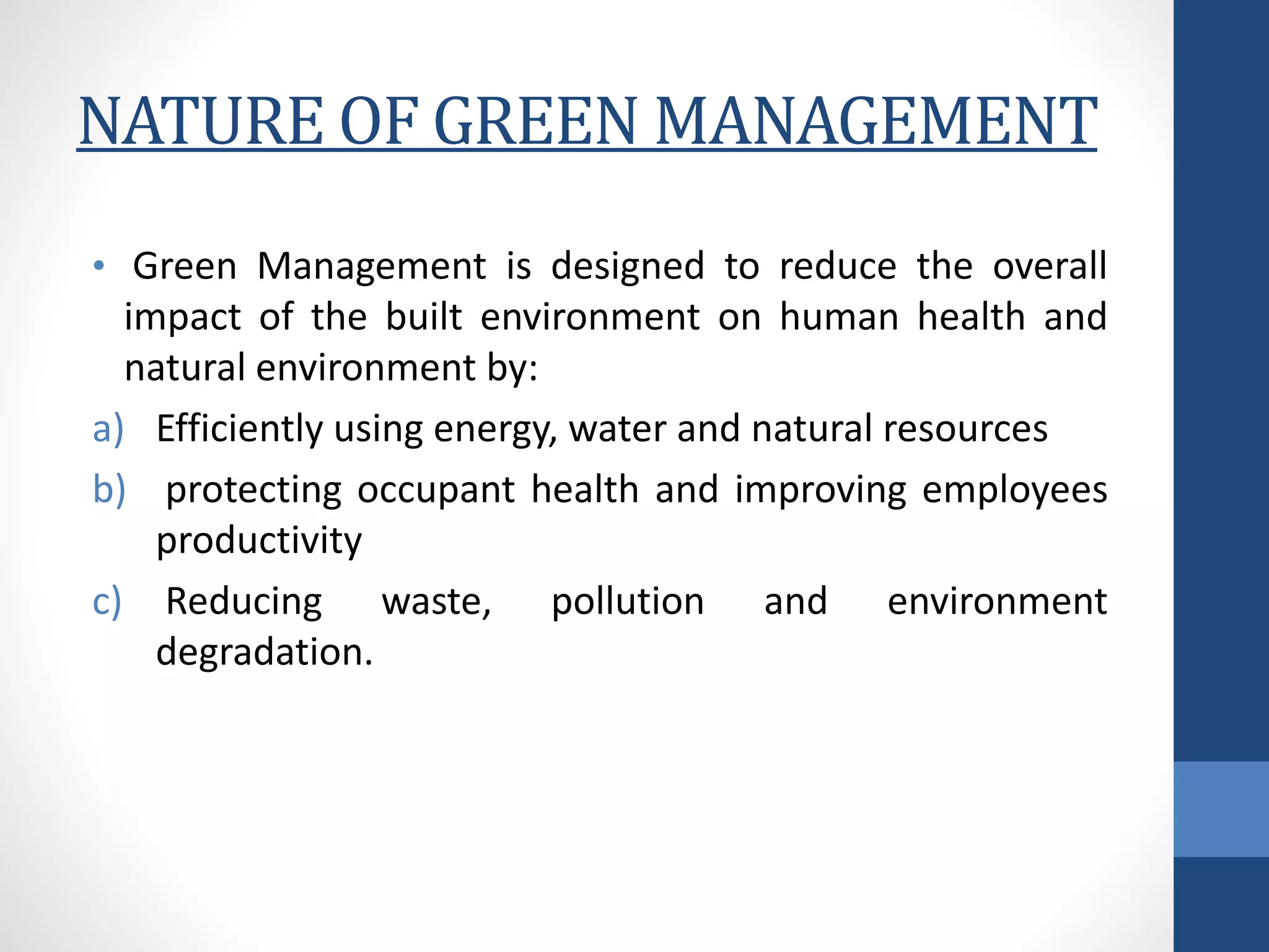 Green Business Managemen | PPTX