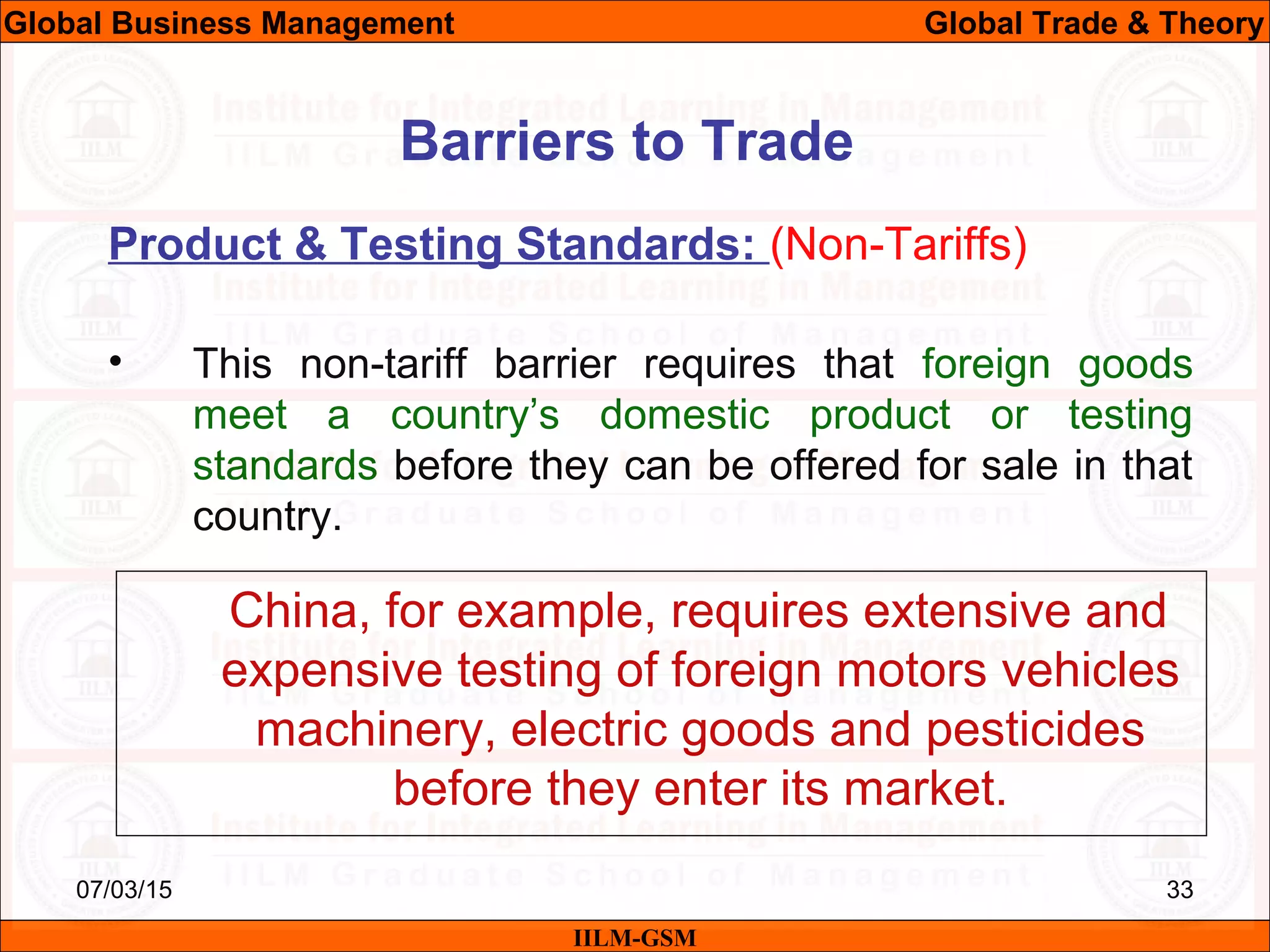 Gbm unit-02 (global trade & theory) | PPT