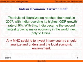 Gbm unit-04 (global economic environment) | PPT