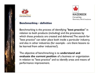 "Global Benchmarking .. A graphical pesrpective" by Sunil Bahri | PPT