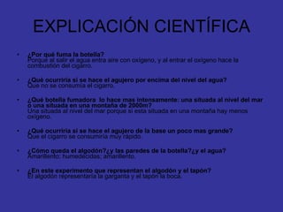 botella fumadora | PPT