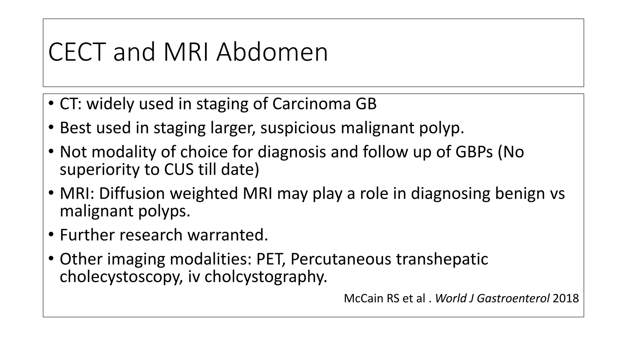 Management of Gall Bladder Polyps | PPTX