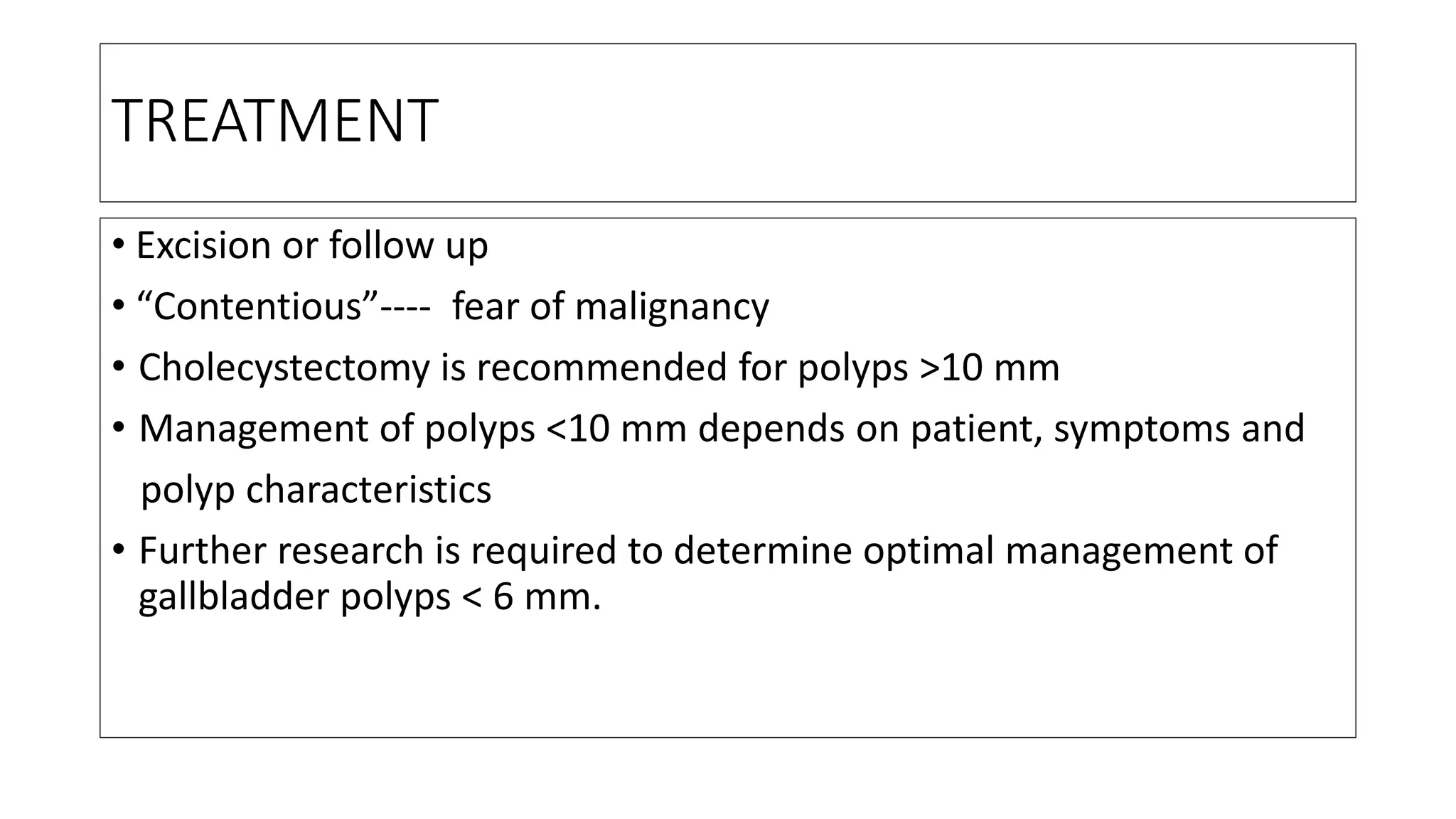 Management of Gall Bladder Polyps | PPTX