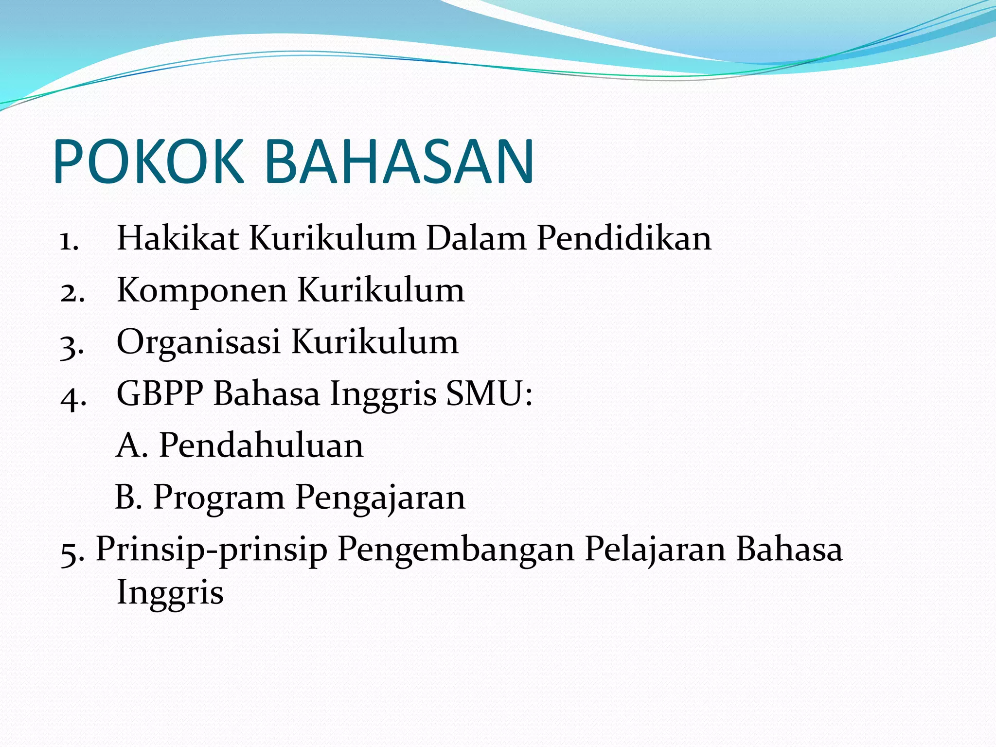 Curriculum Analysis Outline | PPTX