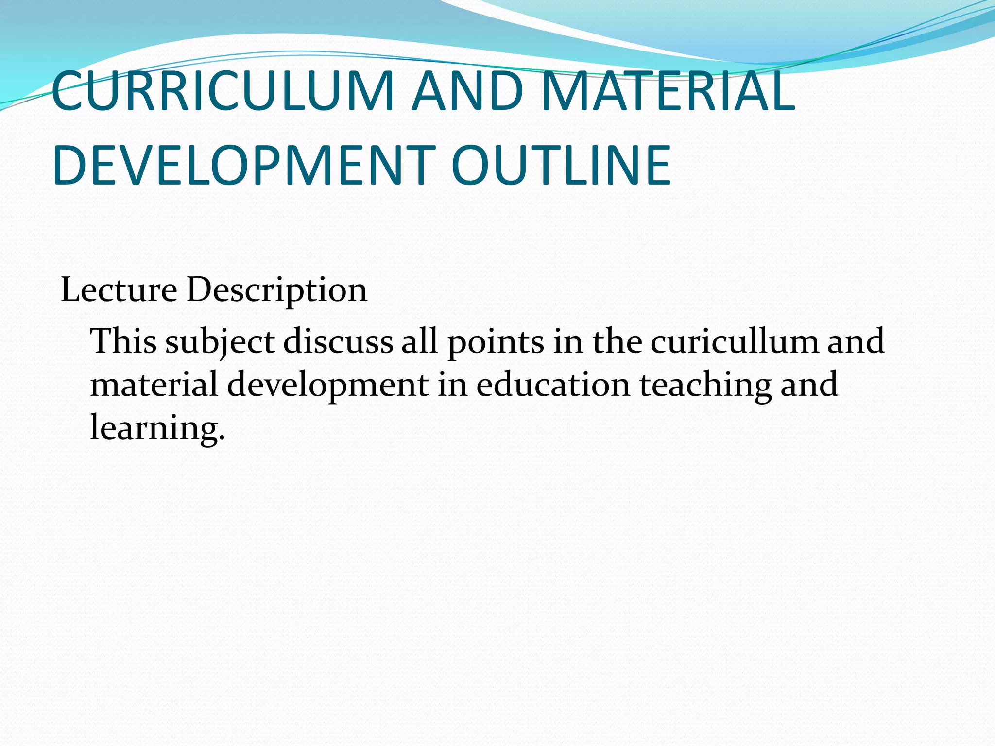 Gbpp curriculum analysis | PPTX