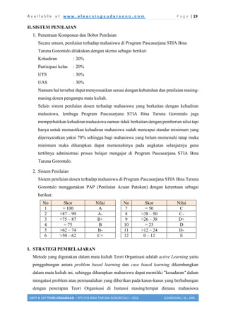GBPP dan SAP Teori Organisasi | PDF