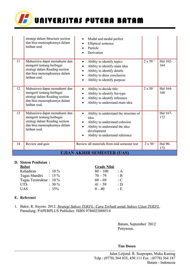 Gbpp toefl preparation | PDF